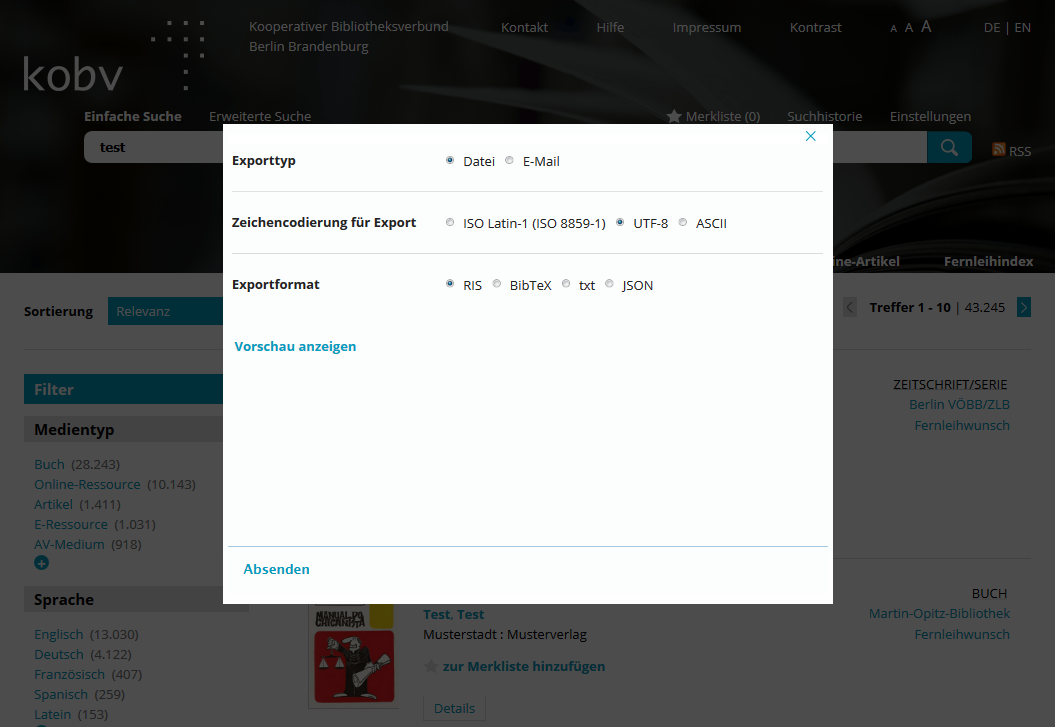 KOBV-Portal – Hilfe – KOBV